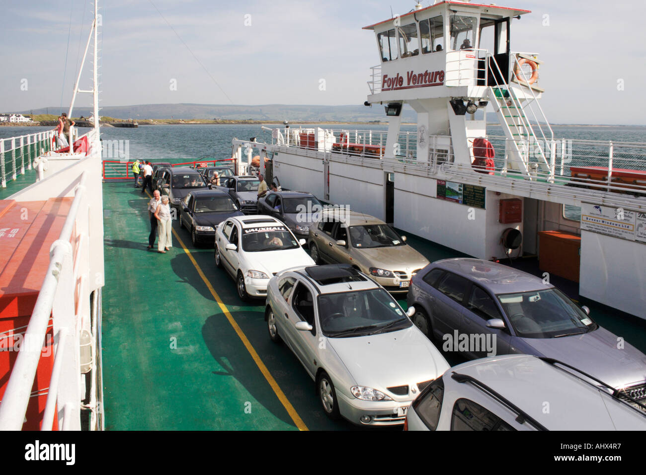 Lough Foyle car ferry, Ireland Stock Photo - Alamy