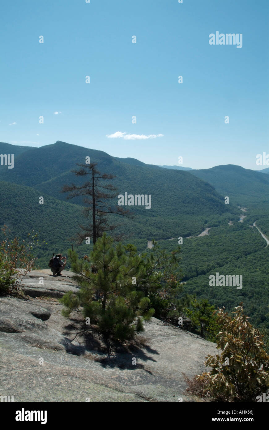 Frankenstein Cliff Trail during the summer months Located in the White ...