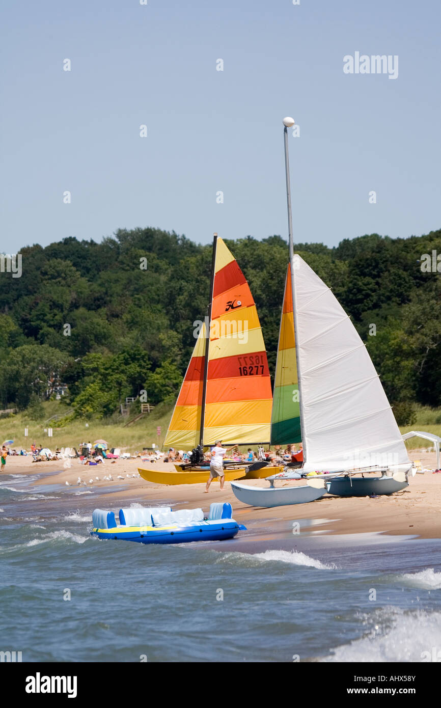 Sailboats on the beach Stock Photo - Alamy