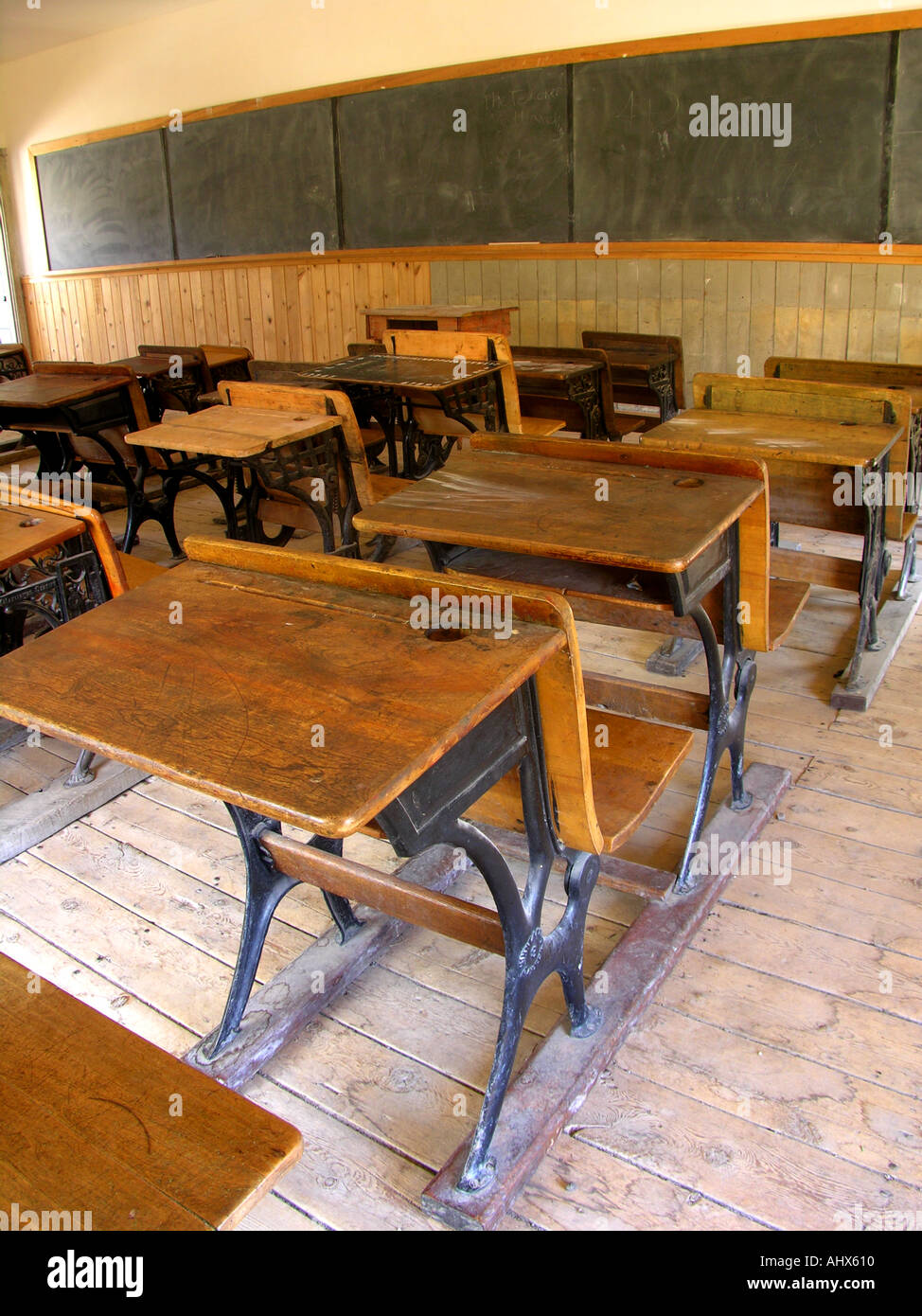 Old Fashioned School Room Stock Photo - Alamy