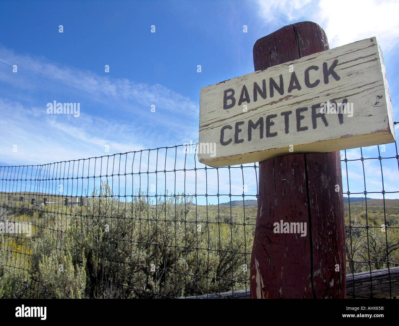 Cemetery Bannack Ghost Town Montana USA Stock Photo - Alamy