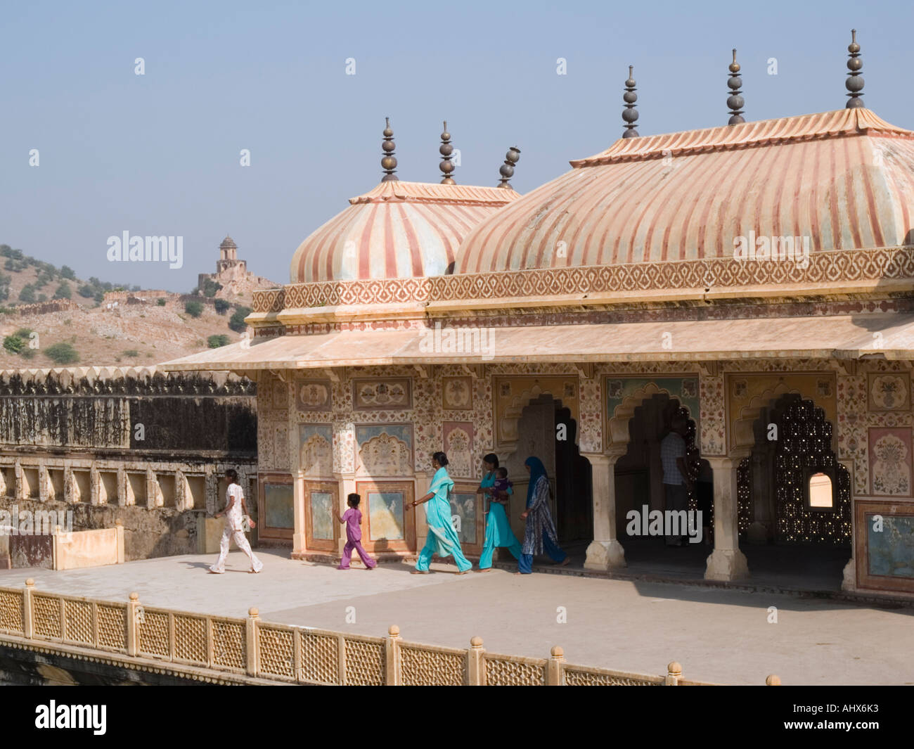 Amber Jaipur Rajasthan India Group of Asian ladies wearing traditional ...