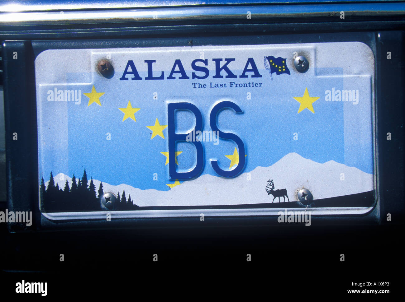 Alaska license plate car hi-res stock photography and images - Alamy