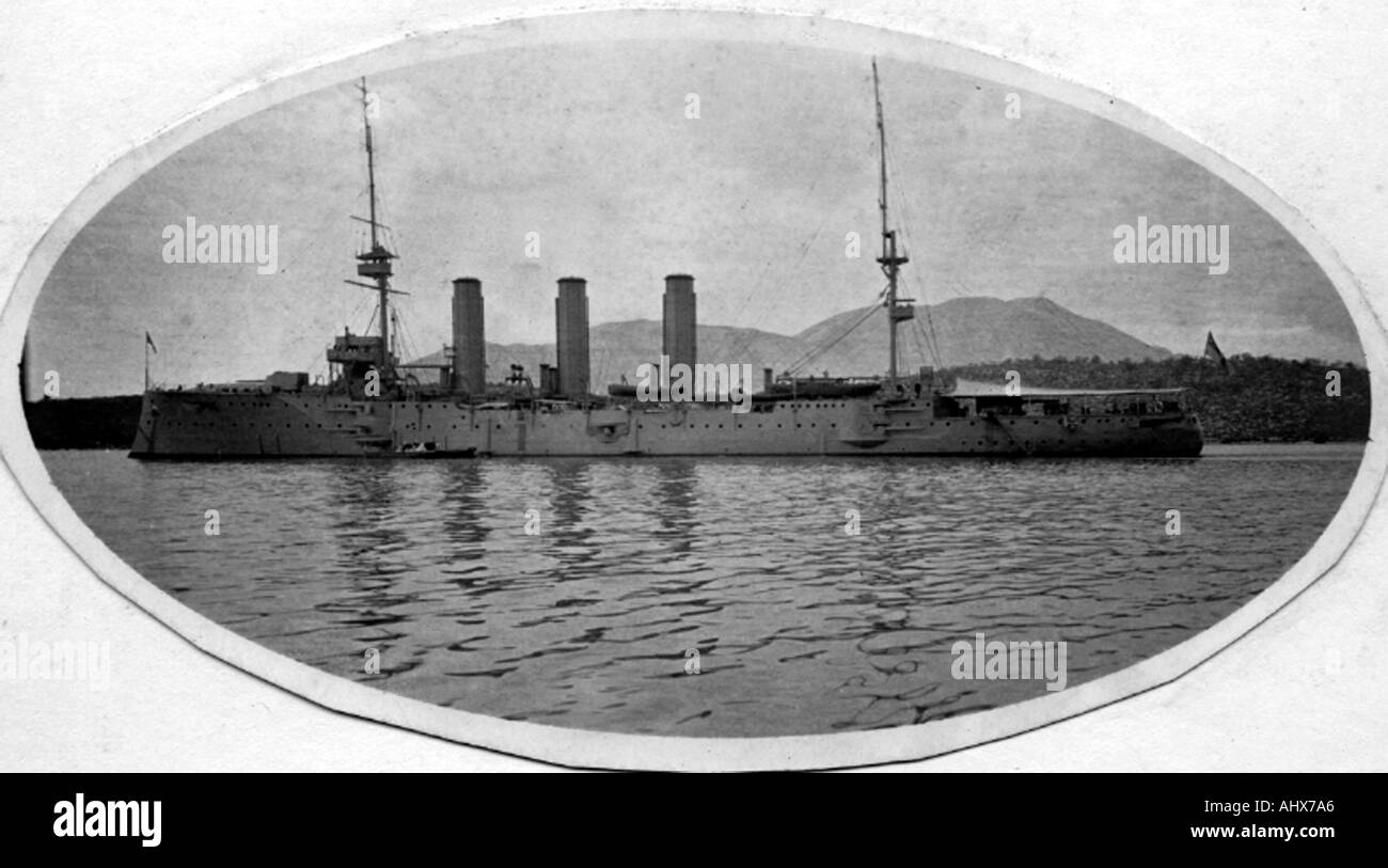 HMS Cornwall circa 1913 Stock Photo - Alamy