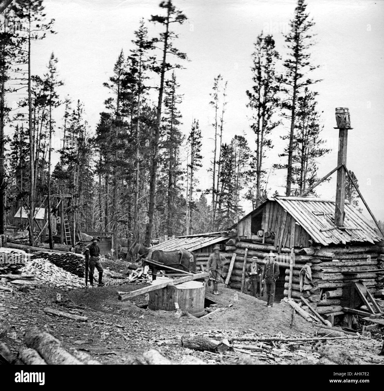 Leadville Colorado circa 1878 Stock Photo - Alamy