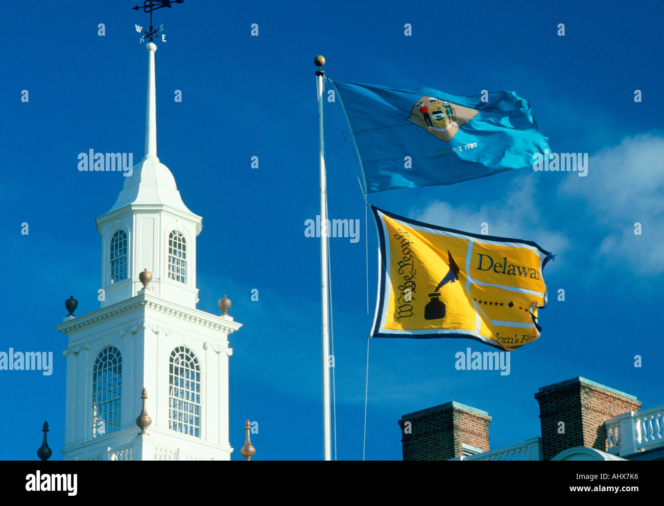 State Flag of Delaware Stock Photo - Alamy