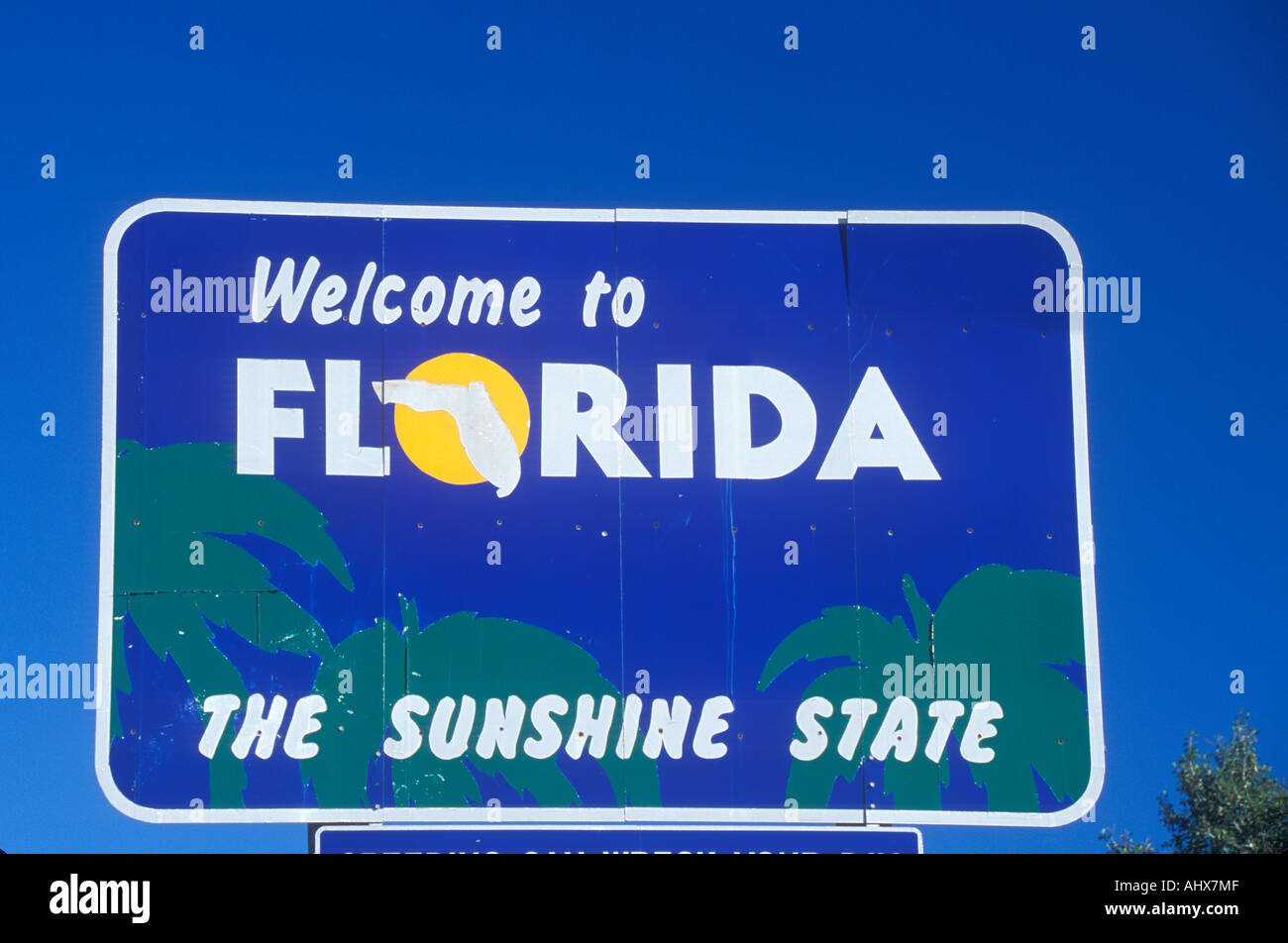 Welcome to Florida Sign Stock Photo - Alamy