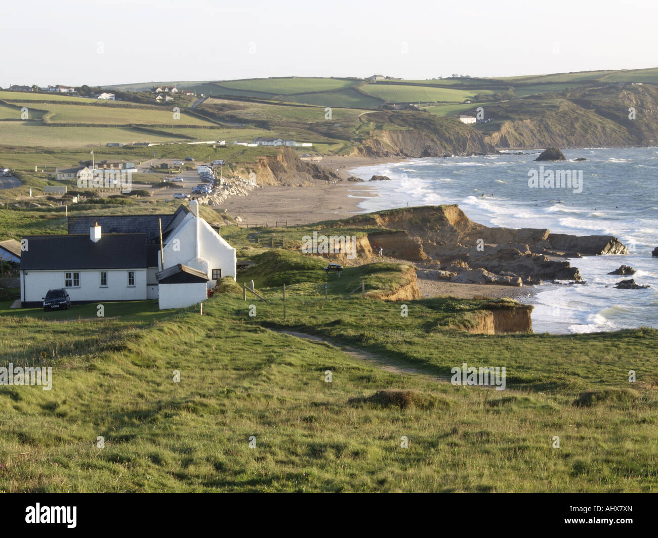 The old salt house at Widemouth Bay, Cornwall, England Stock Photo - Alamy