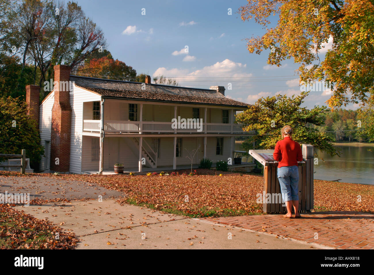 The Surrender House on the banks of the Cumberland River Stock Photo ...
