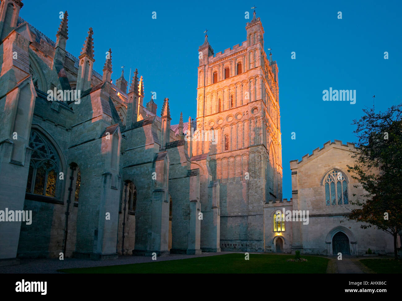 Exeter cathedral night hi-res stock photography and images - Alamy