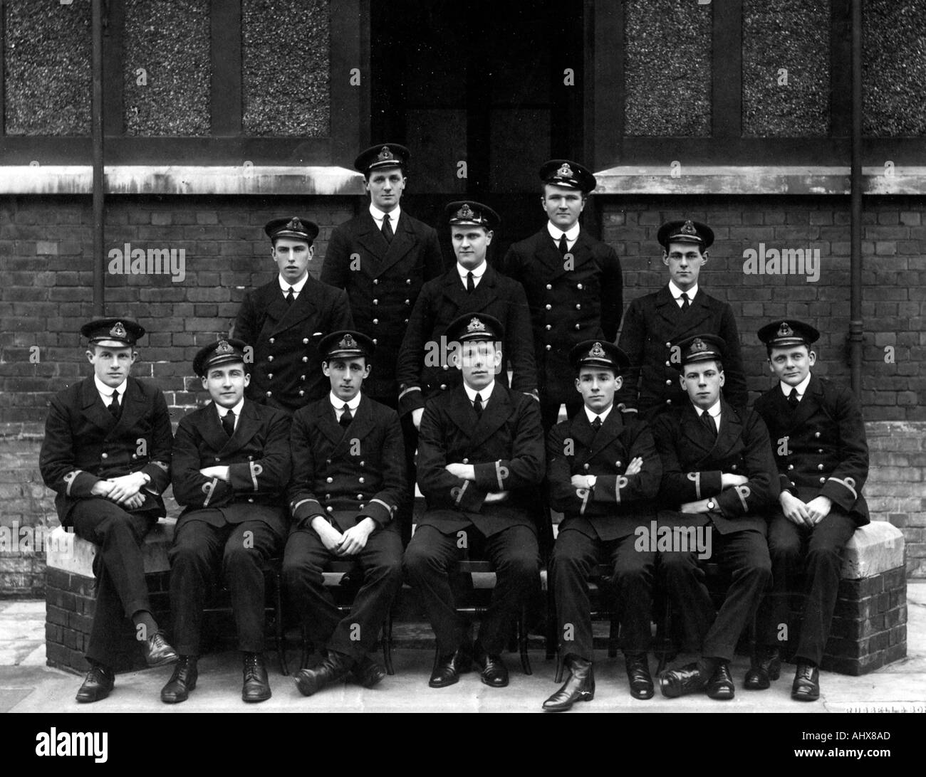 Royal Navy navigation school cadets 1914 Stock Photo - Alamy