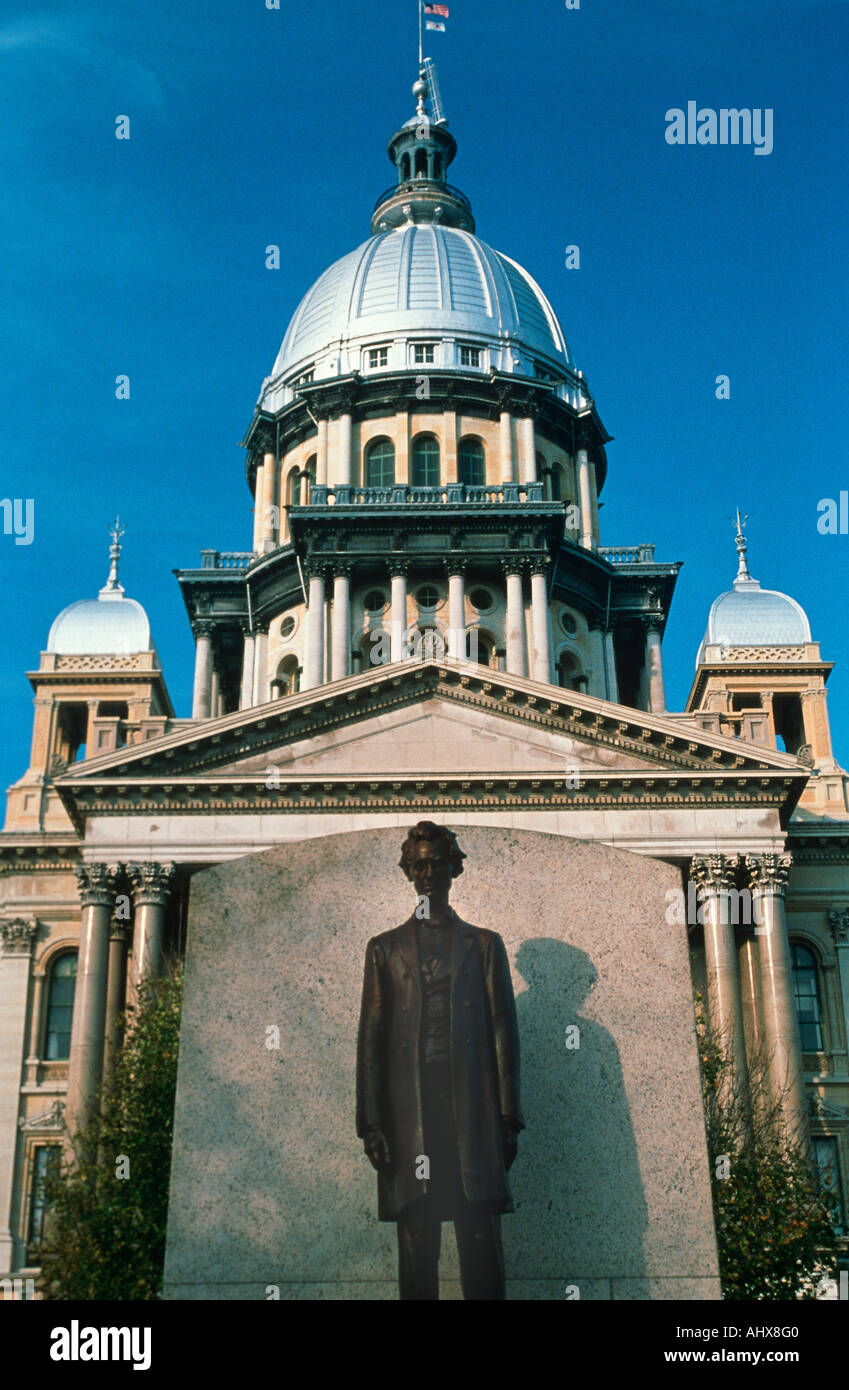 Lincoln statue springfield illinois hi-res stock photography and images ...