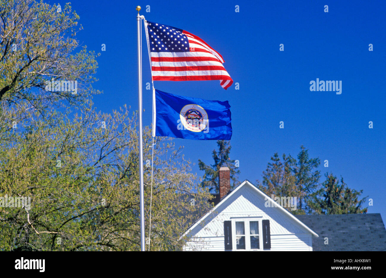 State Flag of Minnesota Stock Photo - Alamy