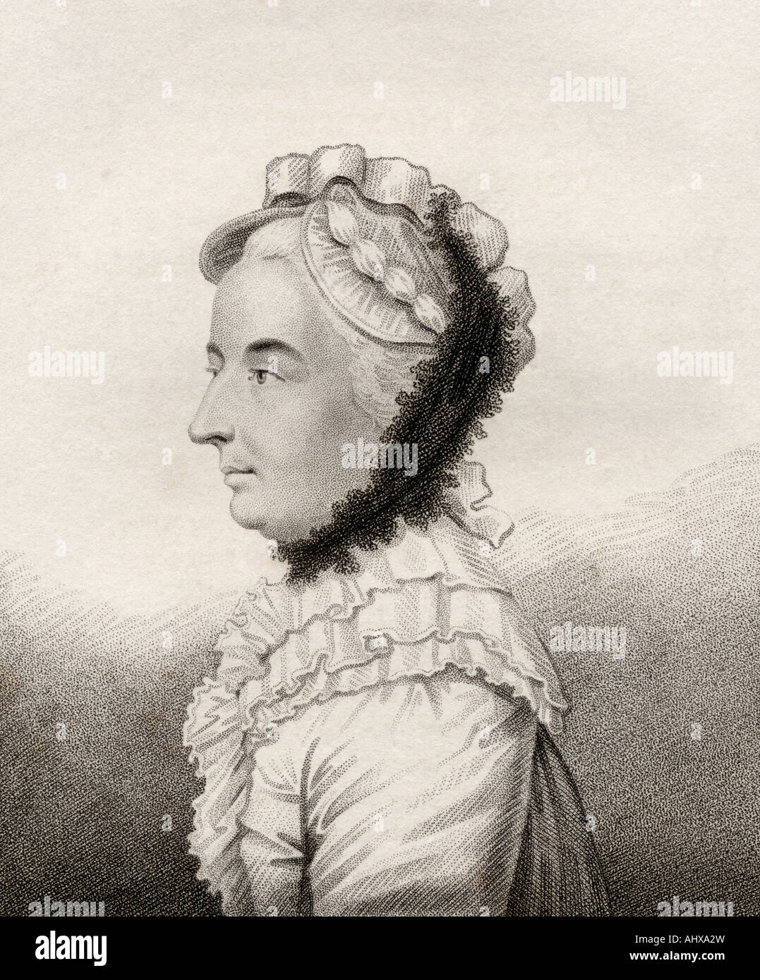 Anna Chamber, Countess Temple, c.1709 - 1777. English poet Stock Photo ...