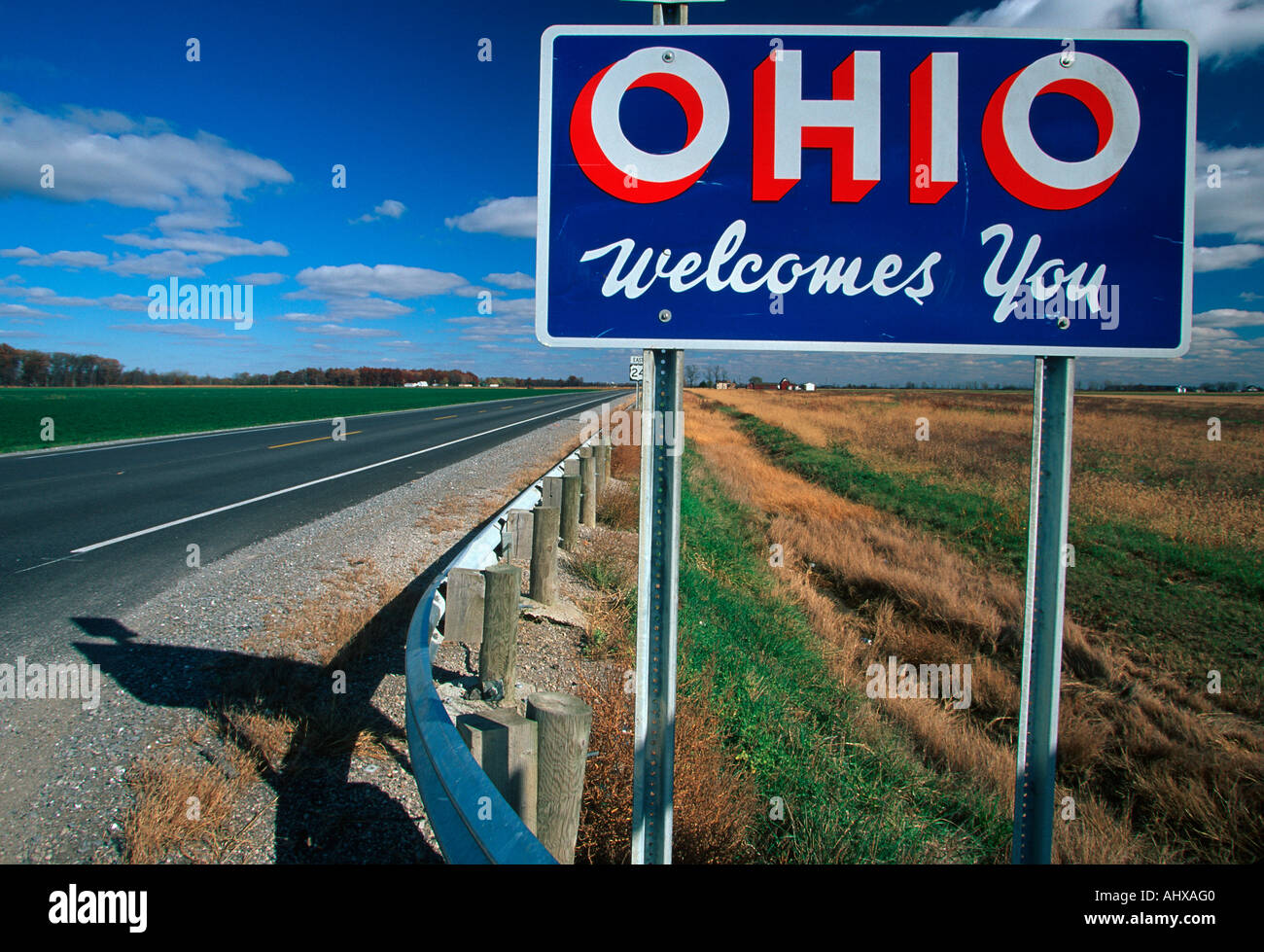 Welcome to Ohio Sign Stock Photo - Alamy