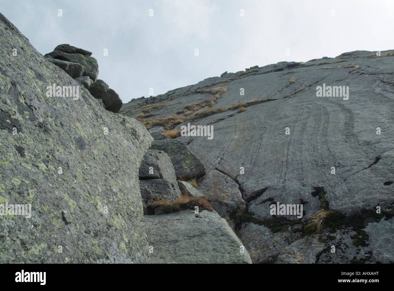 Hiking on the King Ravine Trail during the early autumn months Located ...