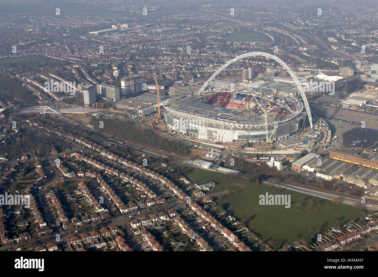 Wembley stadium exterior aerial hi-res stock photography and images - Alamy