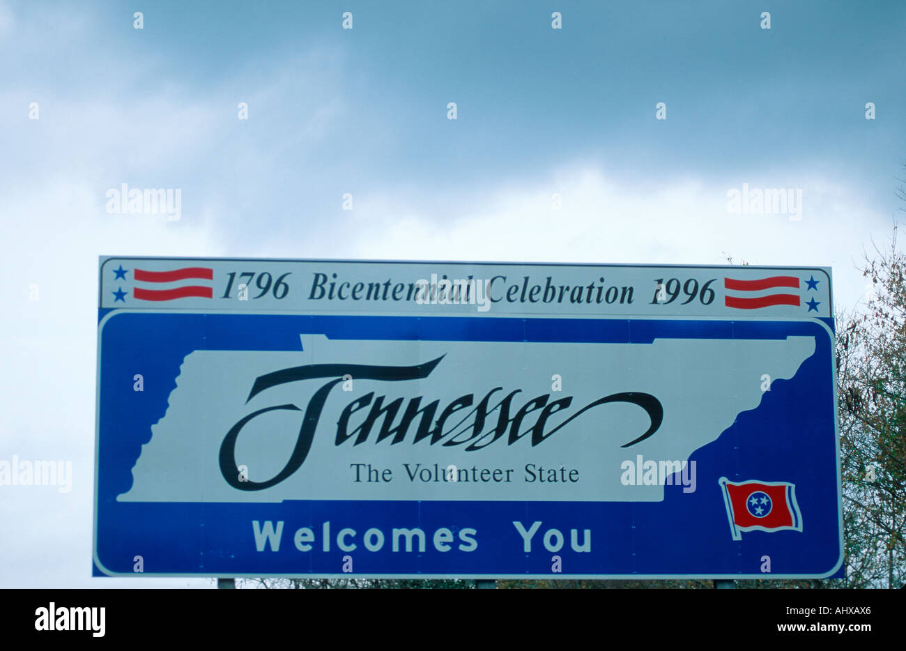 Welcome to Tennessee Sign Stock Photo - Alamy