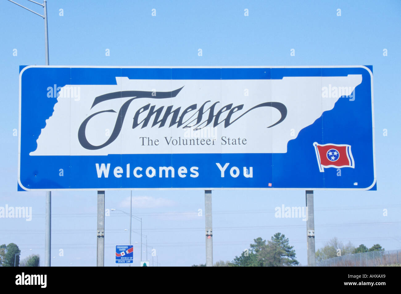 Welcome to Tennessee Sign Stock Photo - Alamy
