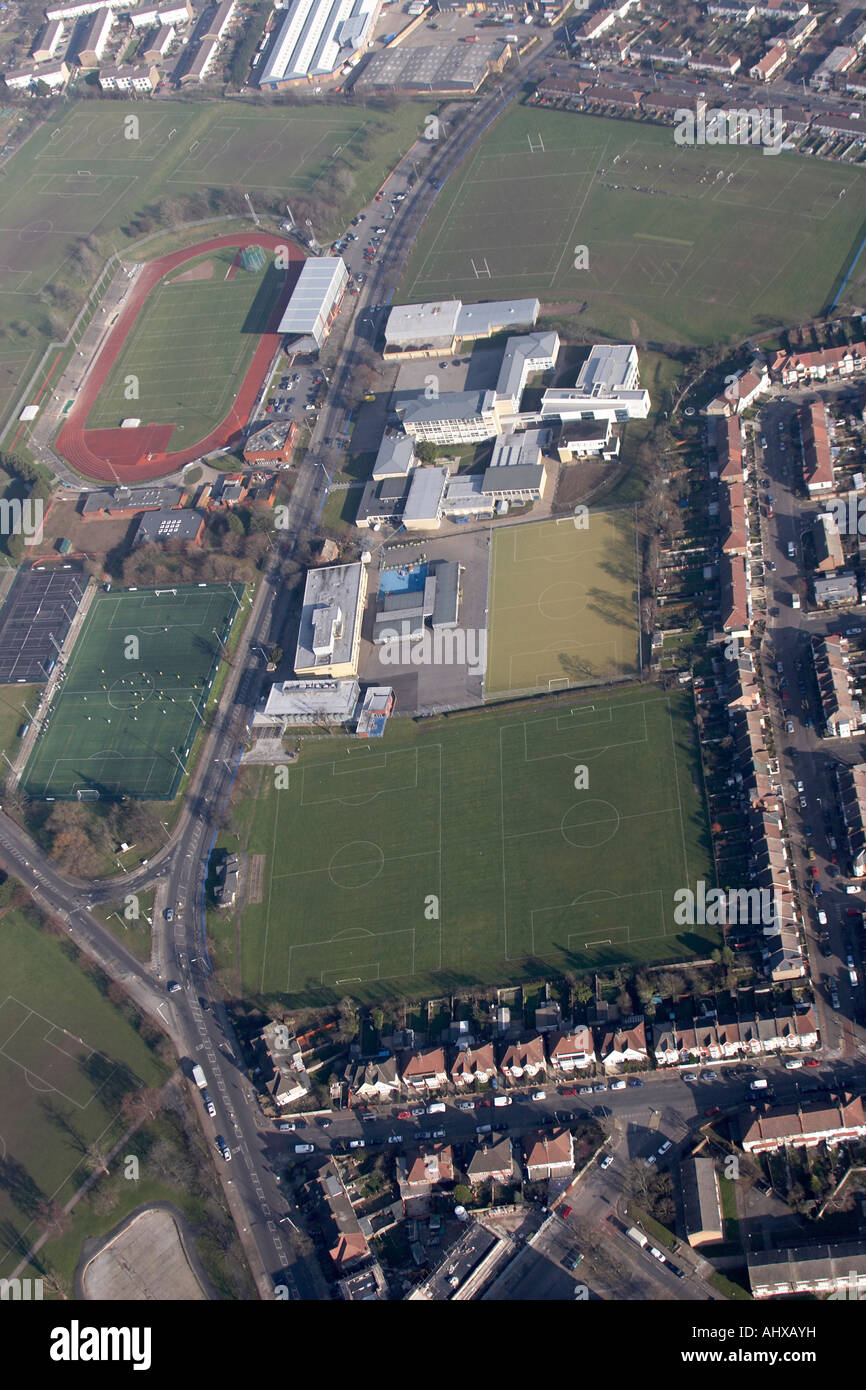 High level oblique aerial view east of New River Sports and Recreation ...