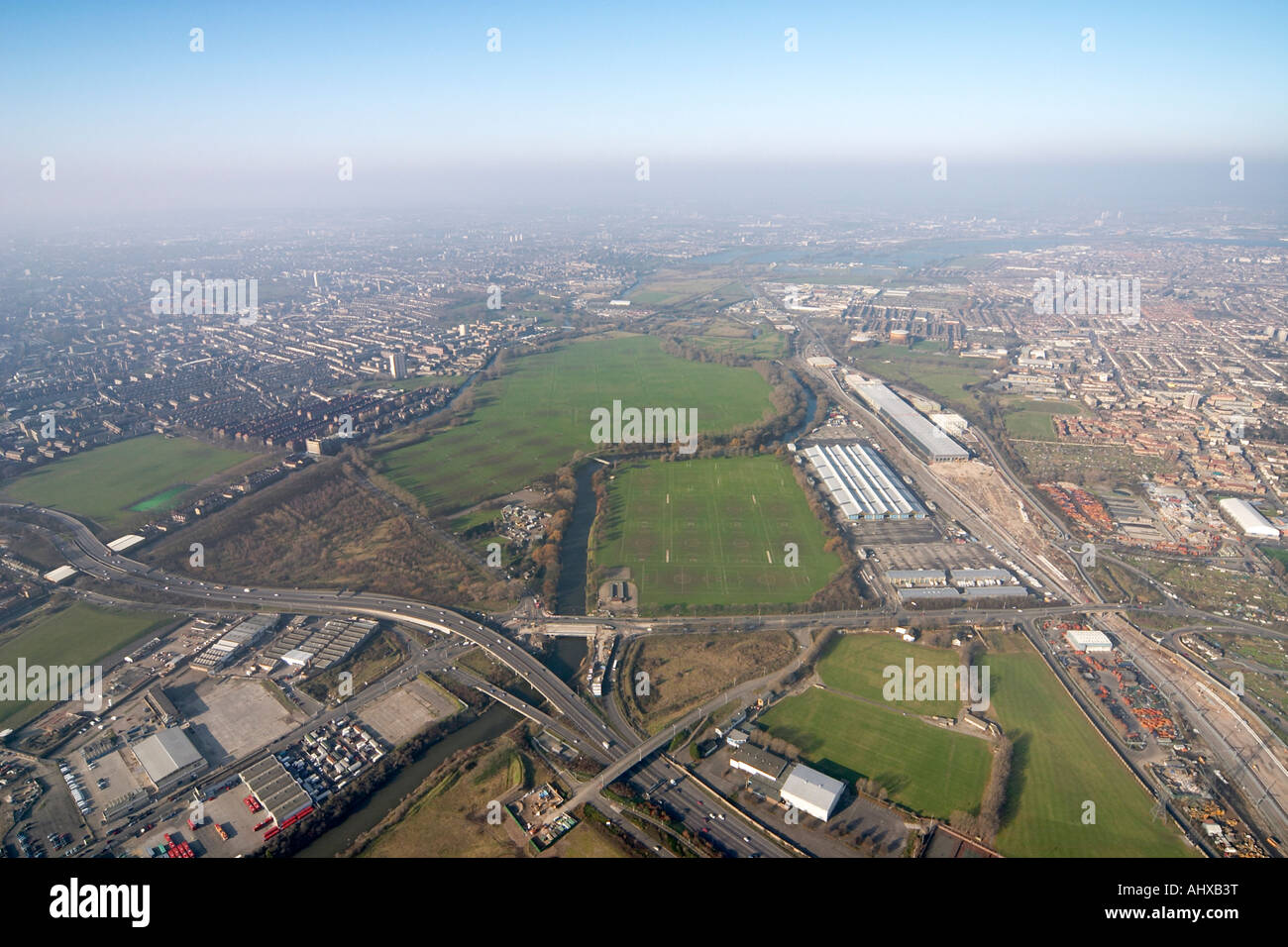 Oblique high level aerial view hi-res stock photography and images - Alamy