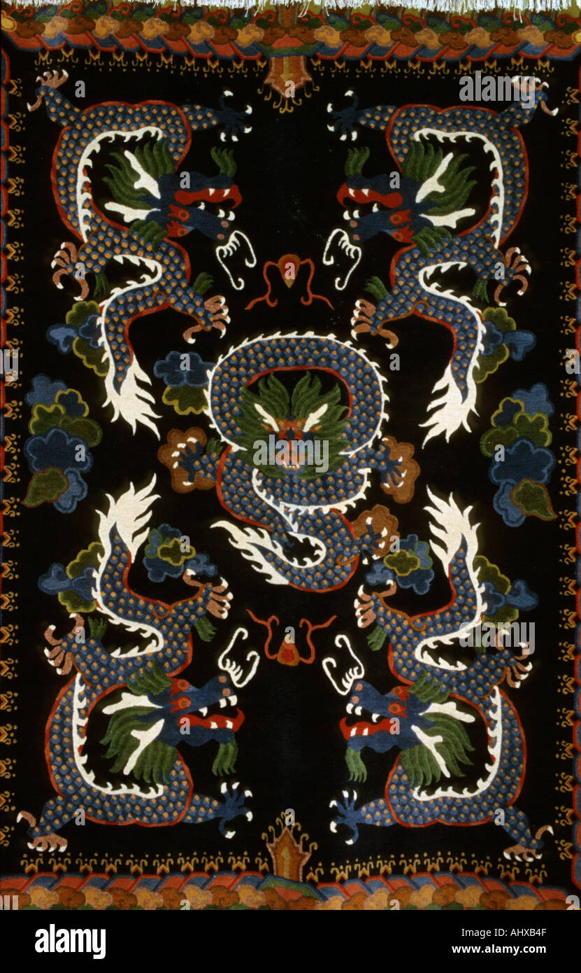 Tibetan carpet from gouvernment in exile owned carpet factory in ...