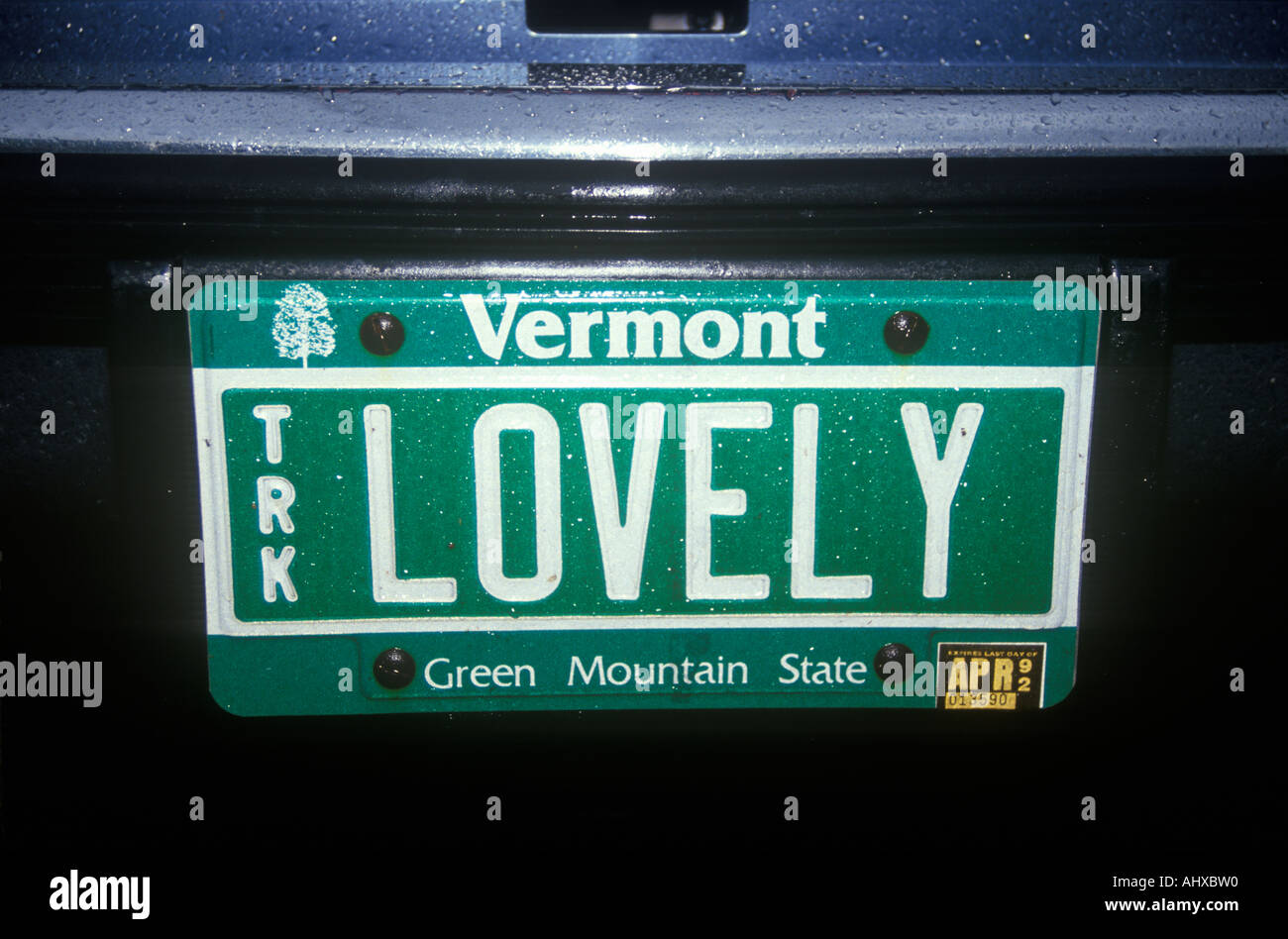 Vermont license plate hi-res stock photography and images - Alamy
