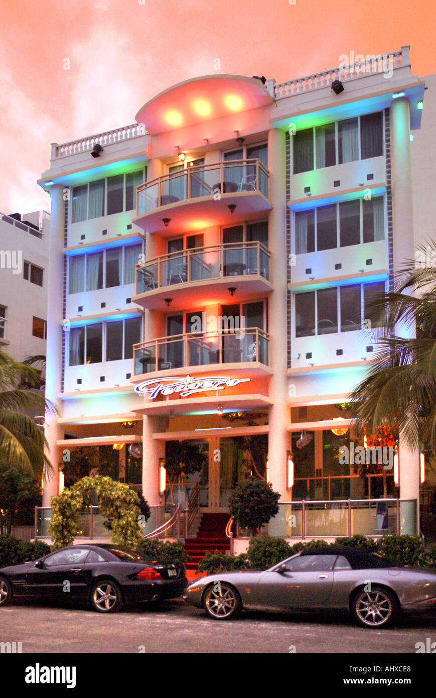 Art Deco hotel in Miami Beach florida Stock Photo - Alamy