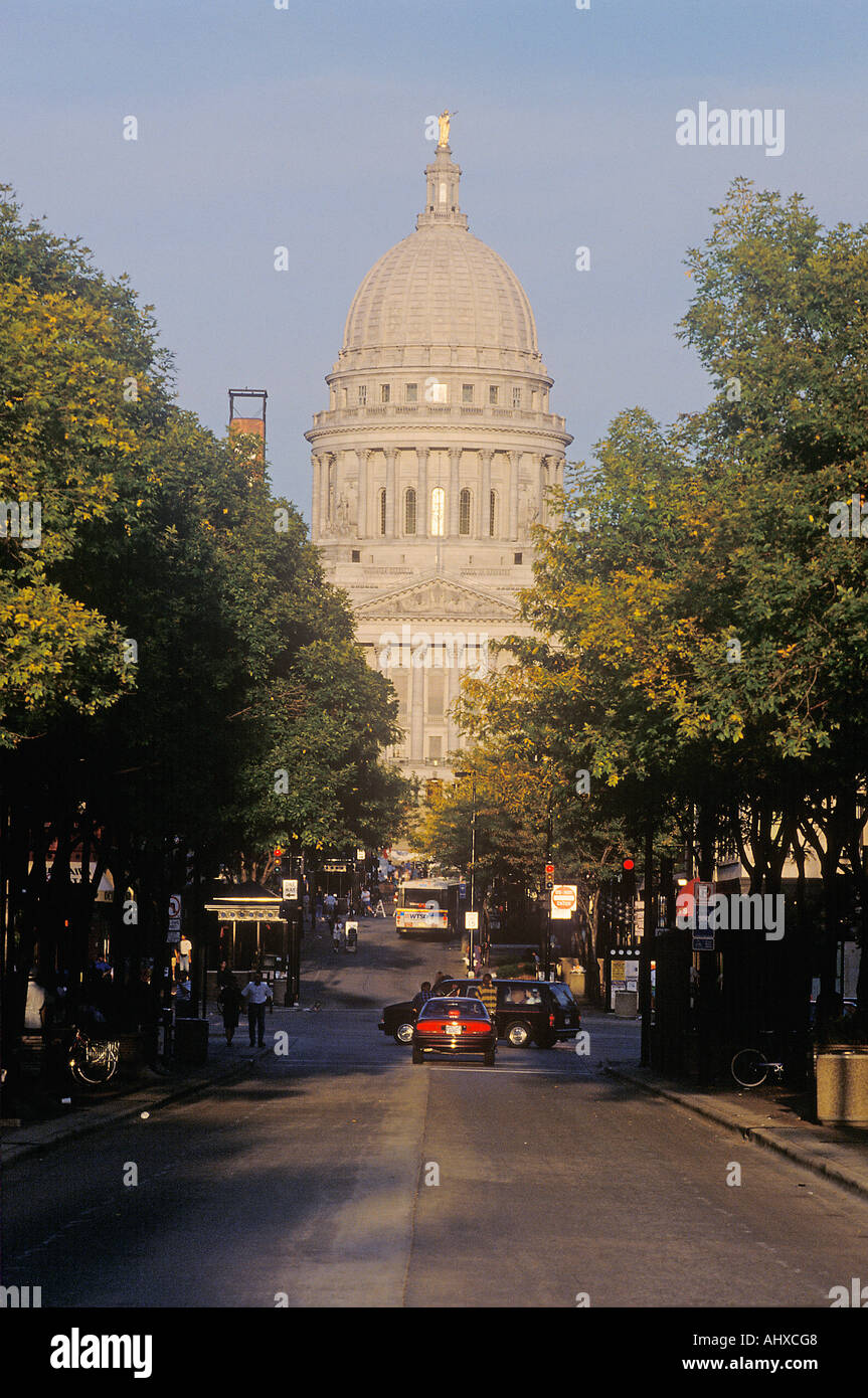 State Capitol of Wisconsin Madison Stock Photo - Alamy