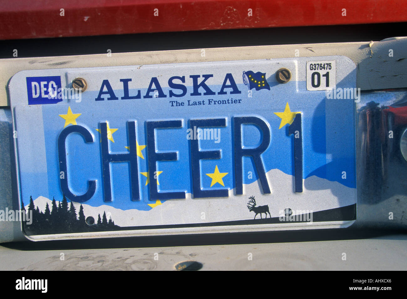 Alaska vehicle license plate hi-res stock photography and images - Alamy