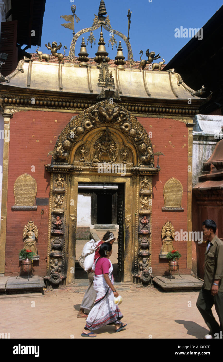 Nepali woman passing near Golden Gate entrance to XVII century 55 ...