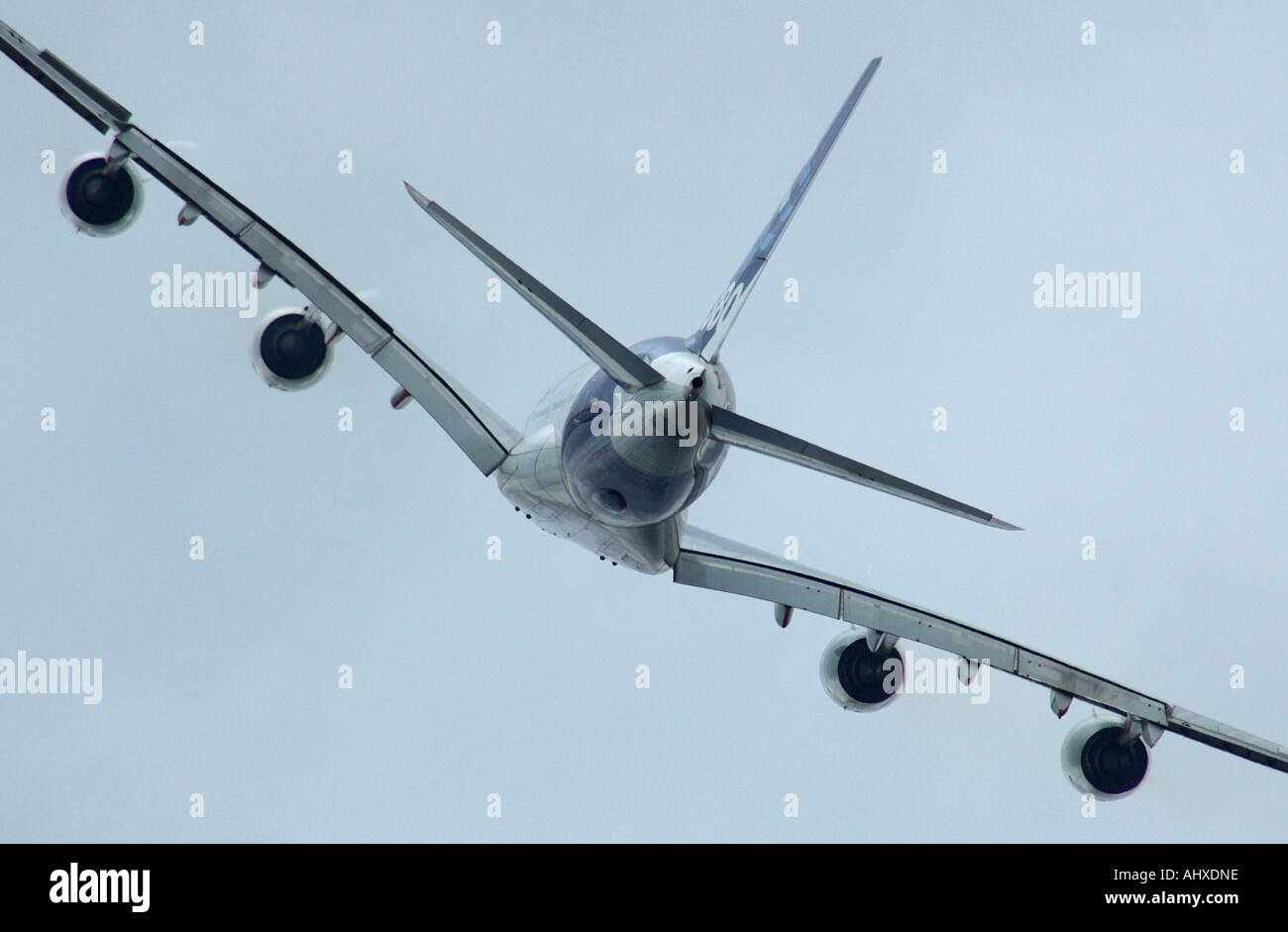 Rear view of an Airbus A380 Stock Photo - Alamy