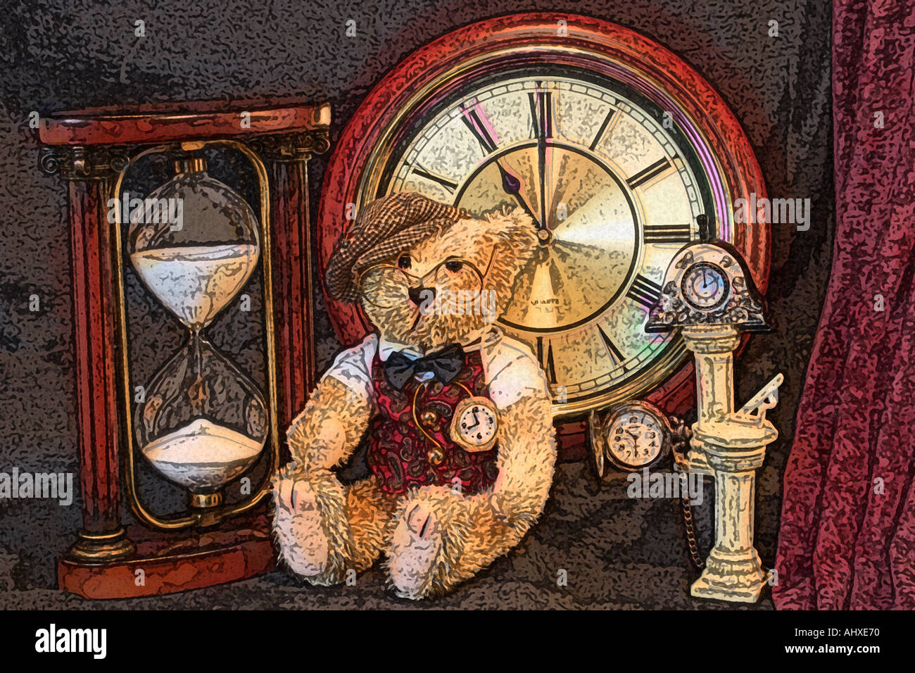 Grandfather Time Bear Stock Photo - Alamy