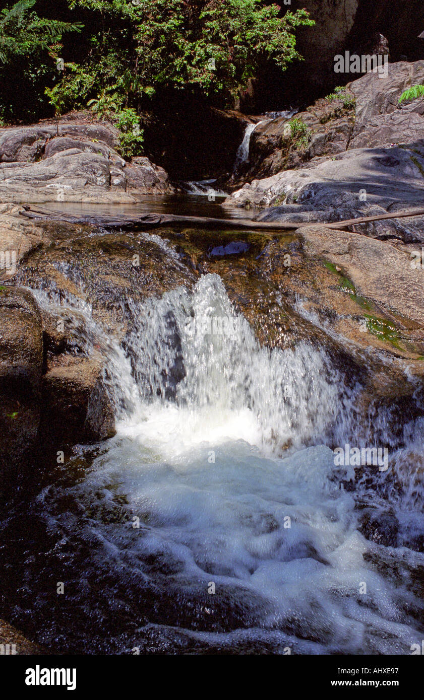 short waterfall at Gunung Ledang Malaysia Stock Photo - Alamy