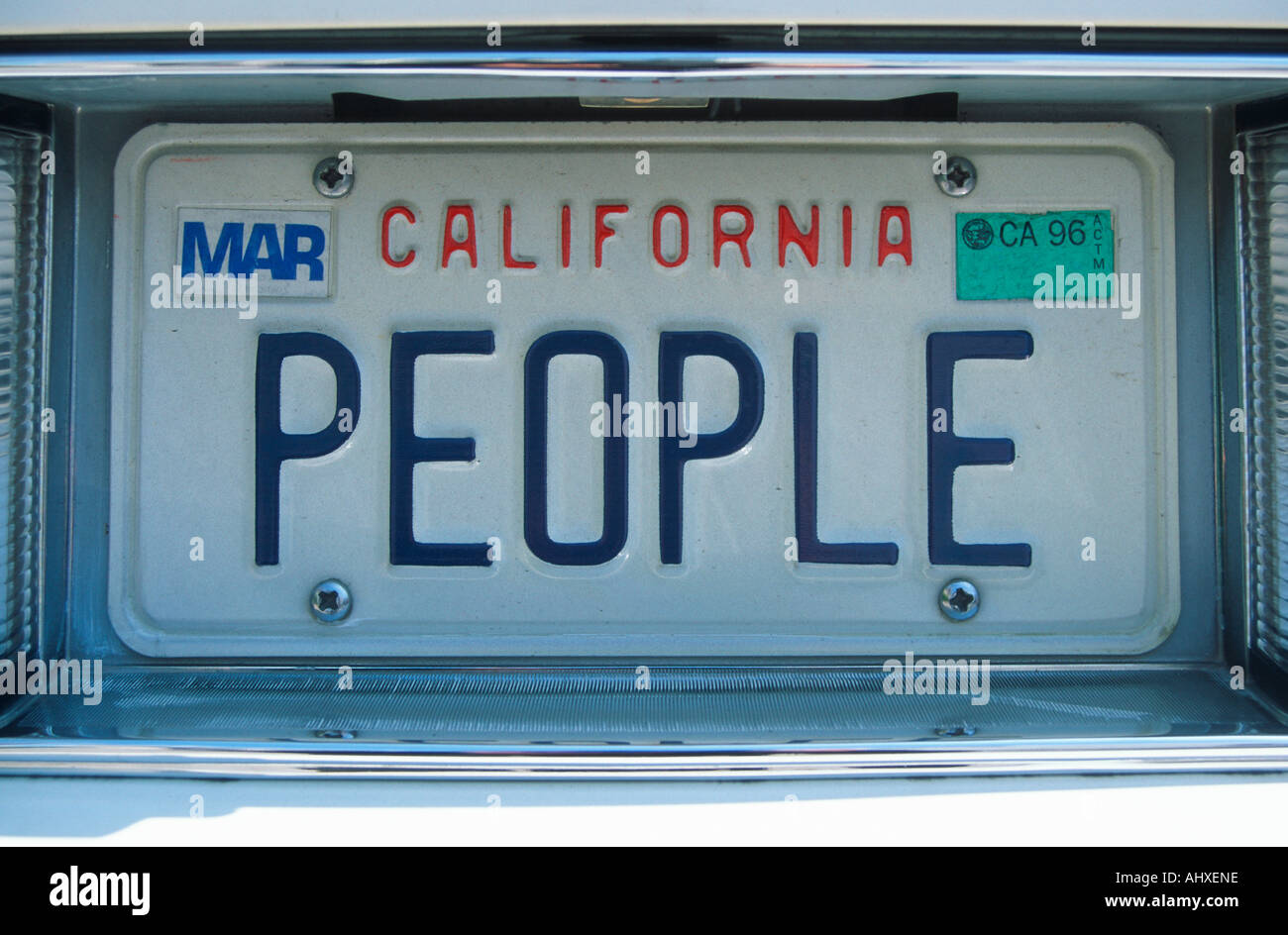 Vanity License Plate California Stock Photo - Alamy