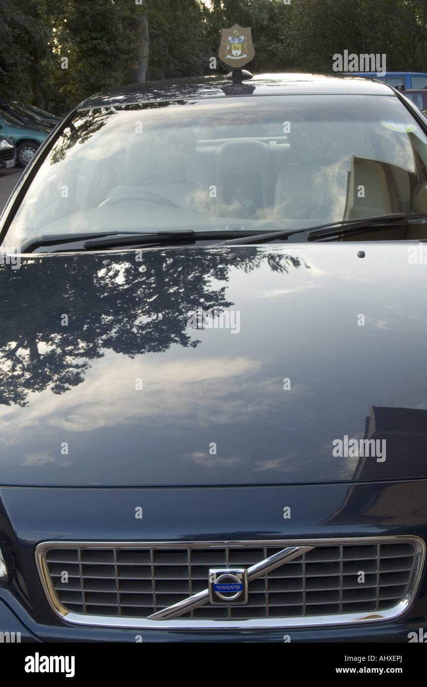 The official car, with the badge of office, of the mayor of ...