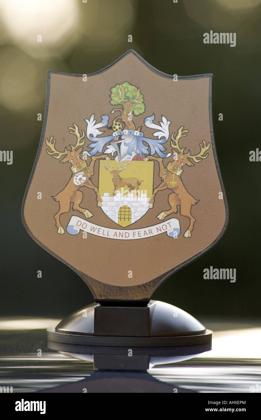 The badge of the Mayor of Hertfordshire, UK Stock Photo - Alamy