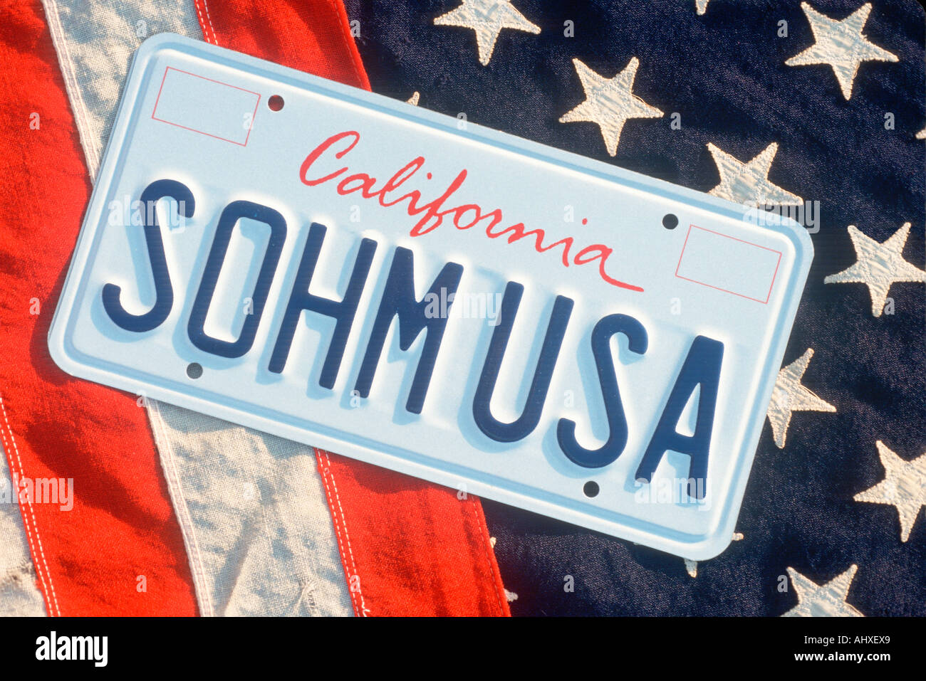 Vanity License Plate California Stock Photo - Alamy