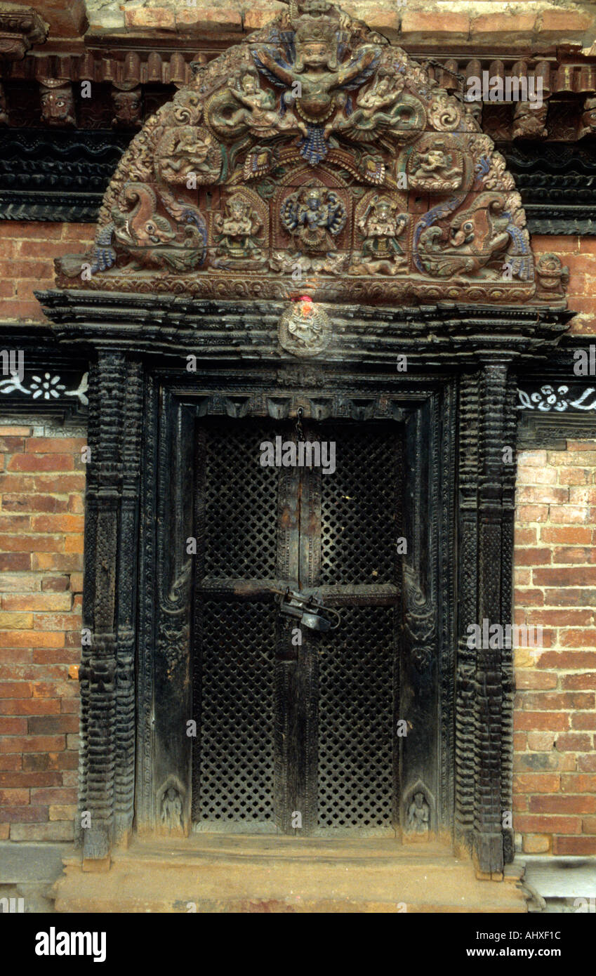 Newari style door hi-res stock photography and images - Alamy