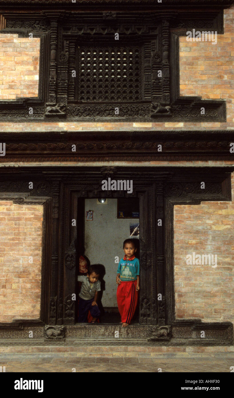 Newari style door hi-res stock photography and images - Alamy