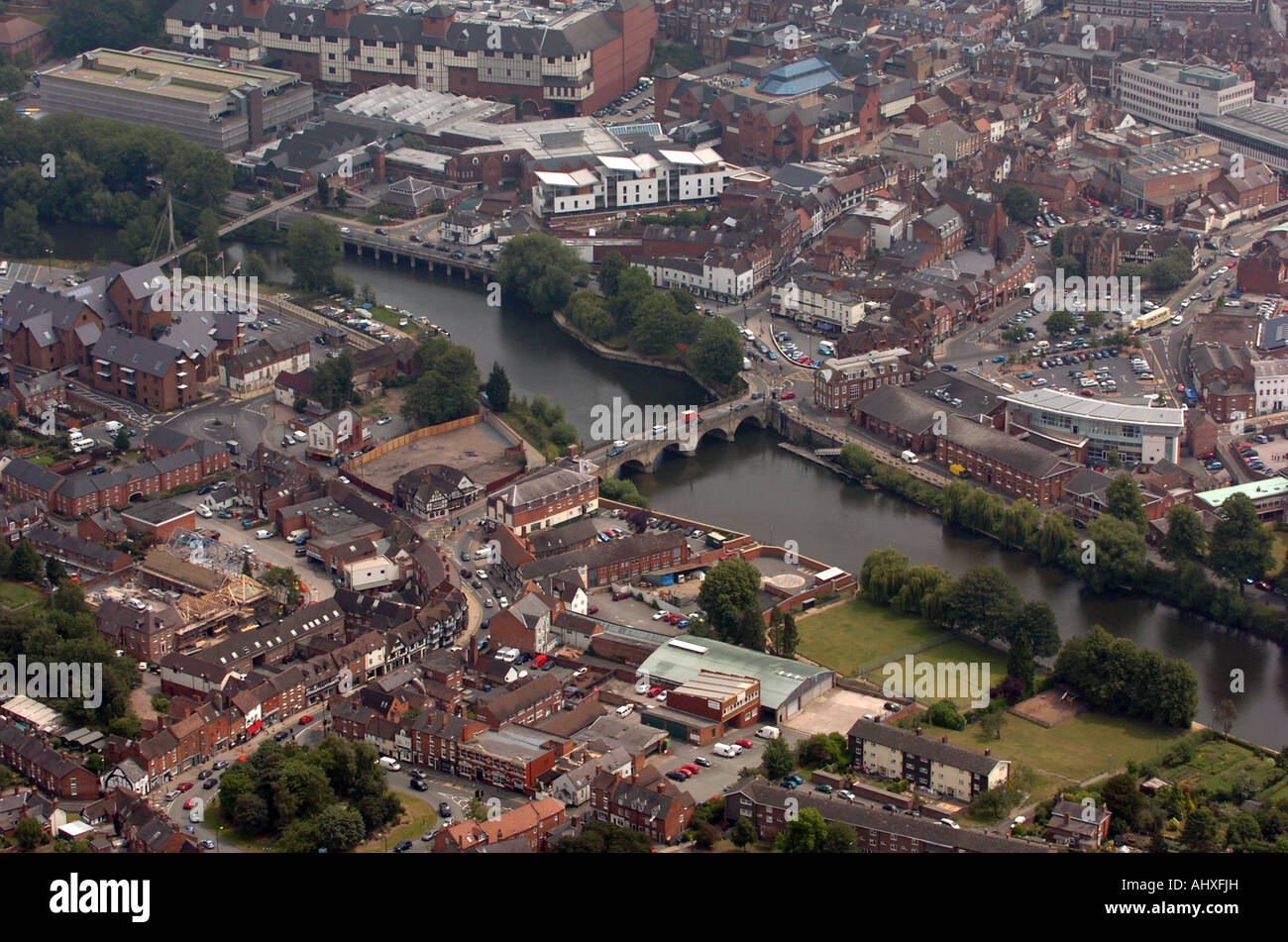 Aerial View Shrewsbury Stock Photos & Aerial View Shrewsbury Stock ...
