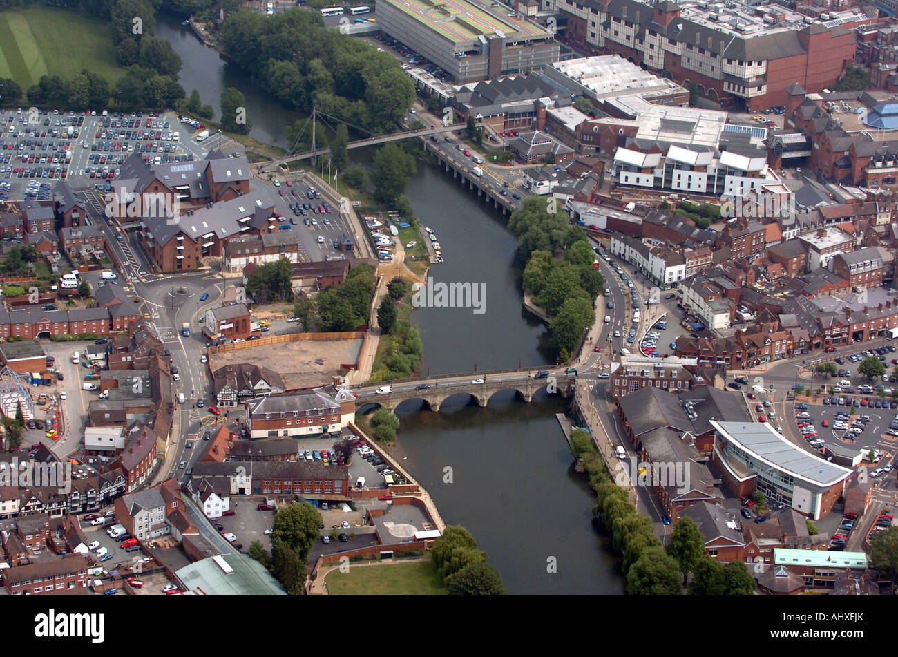 Aerial View Shrewsbury Stock Photos & Aerial View Shrewsbury Stock ...
