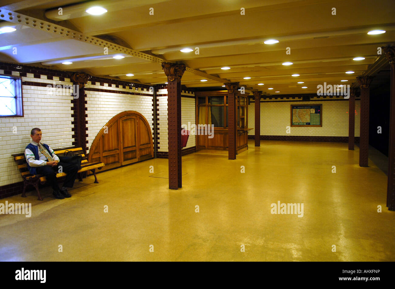 Budapest underground station in Hungary Stock Photo - Alamy