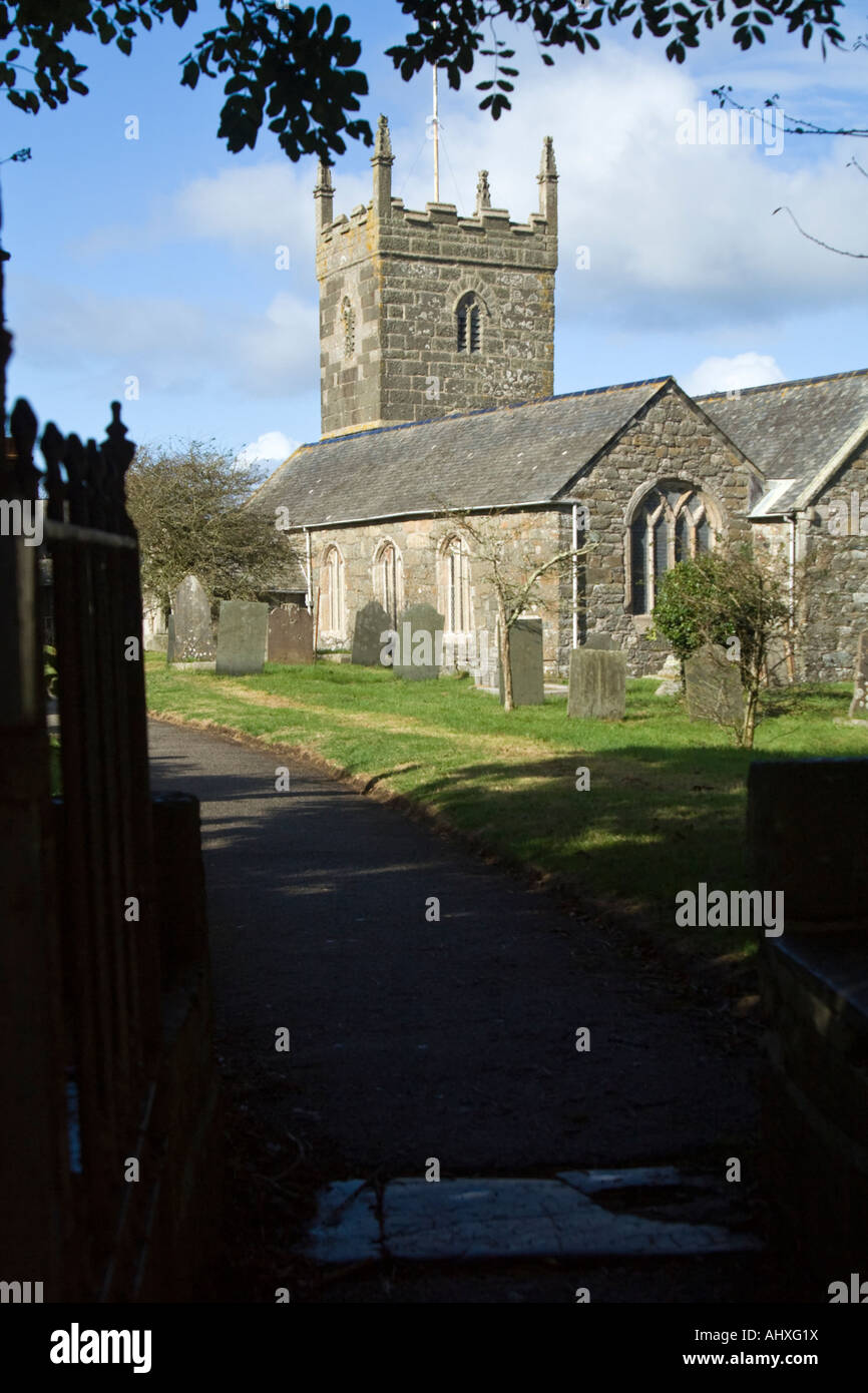 Church, Mullion, Cornwall Stock Photo - Alamy