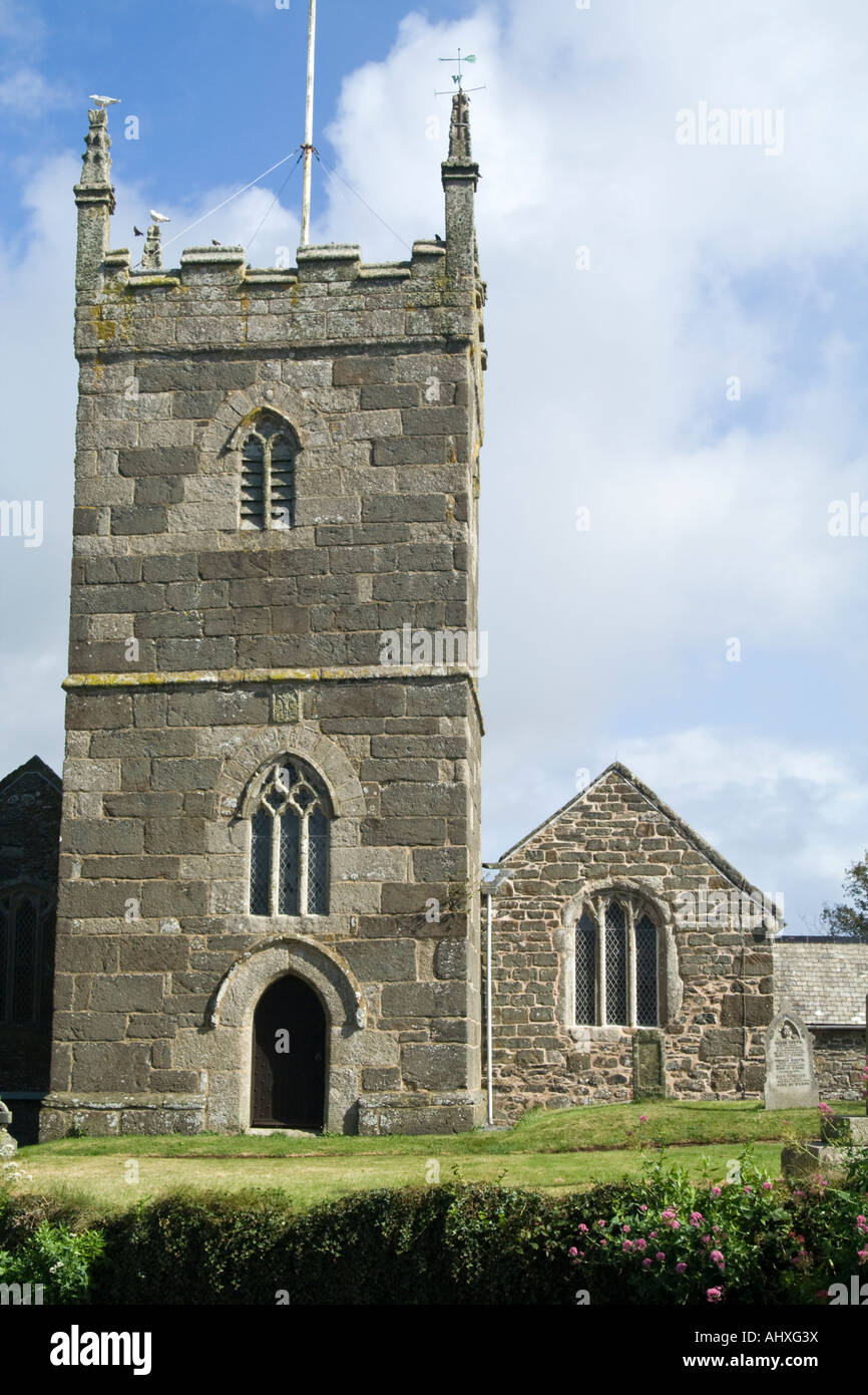 Church, Mullion, Cornwall Stock Photo - Alamy