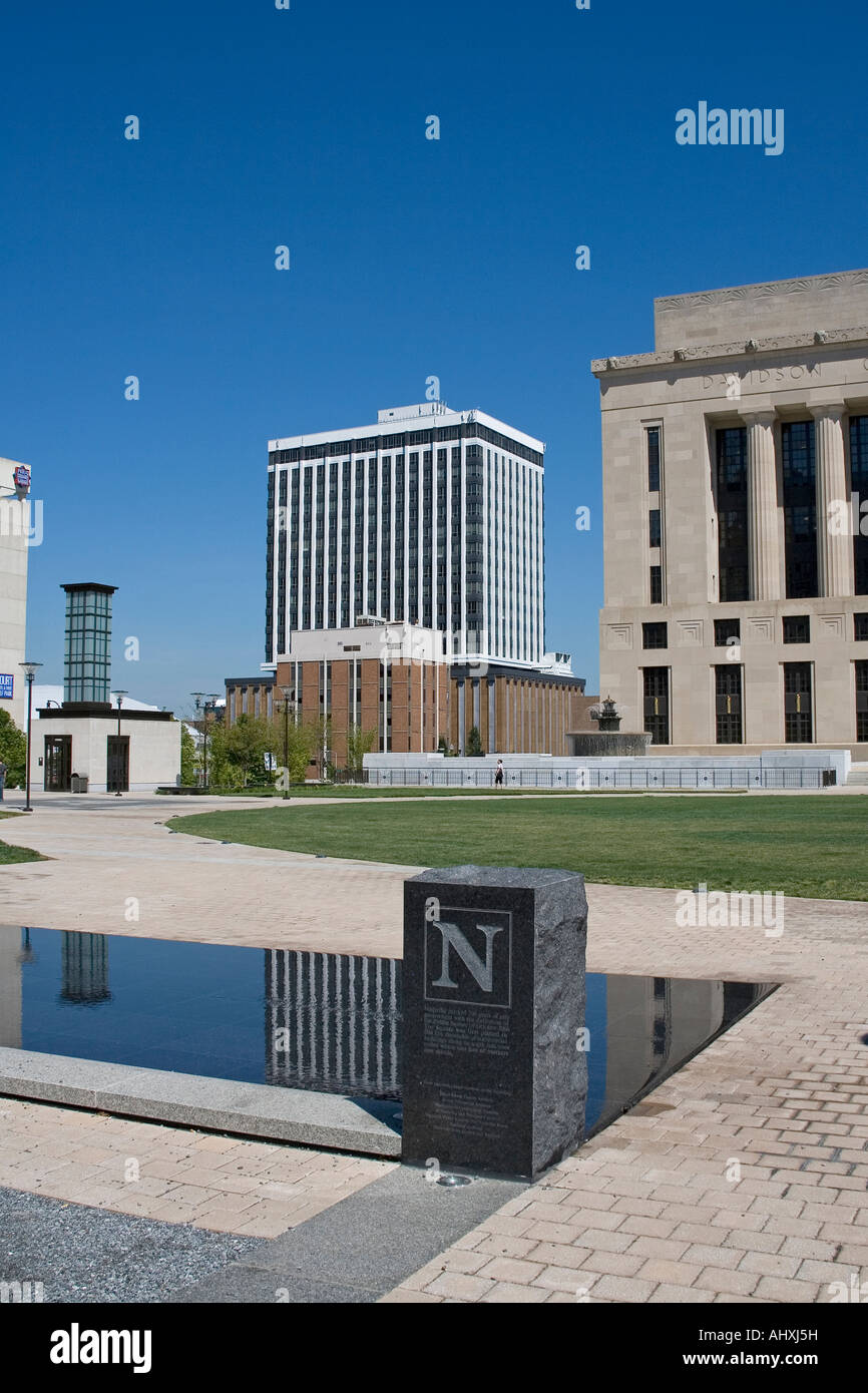 Nashville's Public Square facing the historic courthouse,Downtown ...
