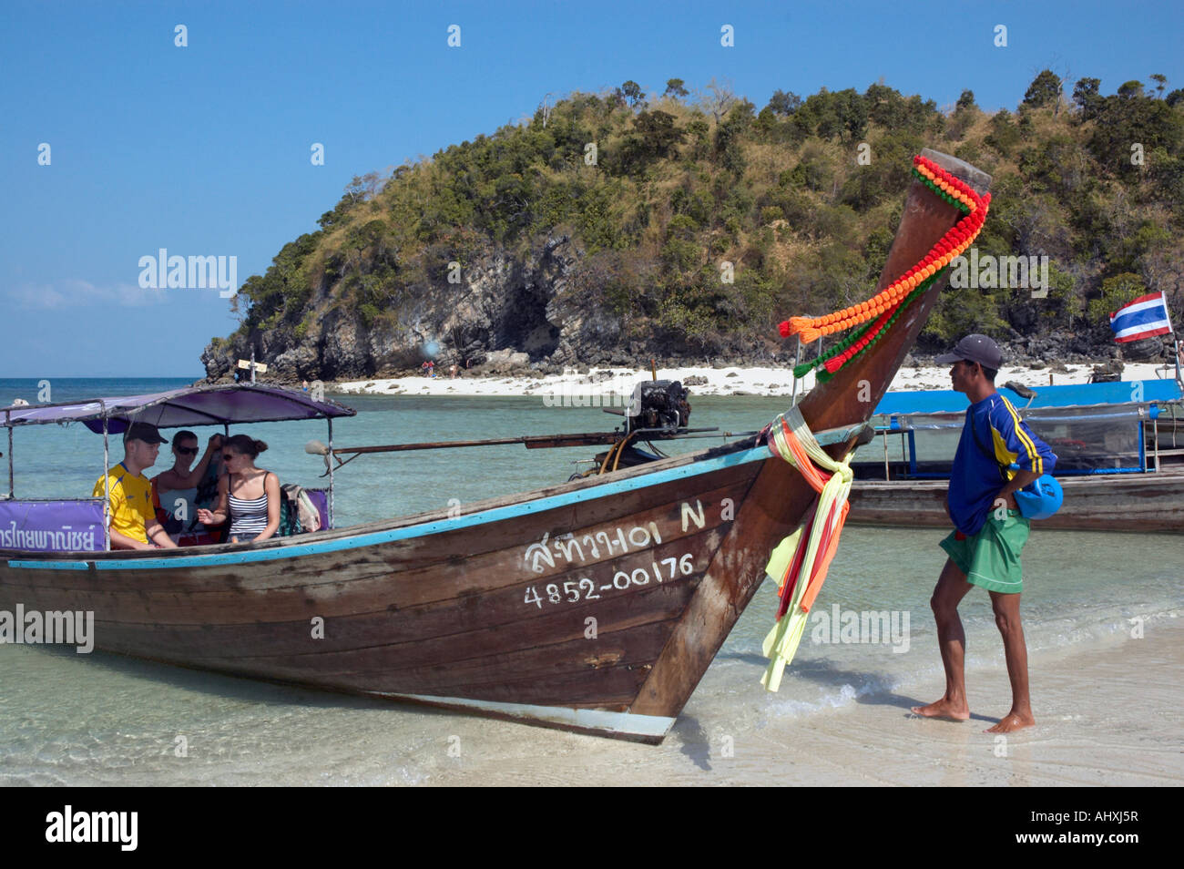 Longtail boat, Krabi area, Thailand Stock Photo - Alamy