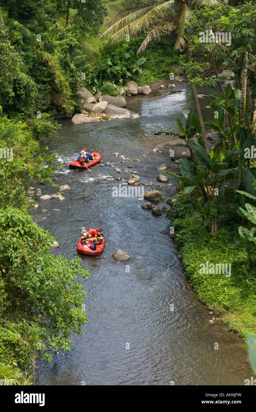 Rafting Ayung River Gorge Ubud Bali Indonesia Stock Photo - Alamy