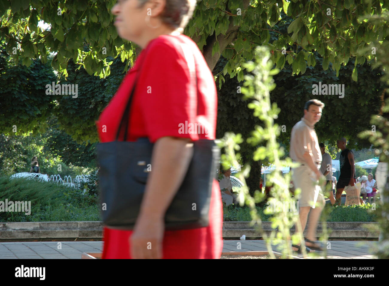 Summer downtown life in the city of Pleven / Bulgaria Stock Photo - Alamy