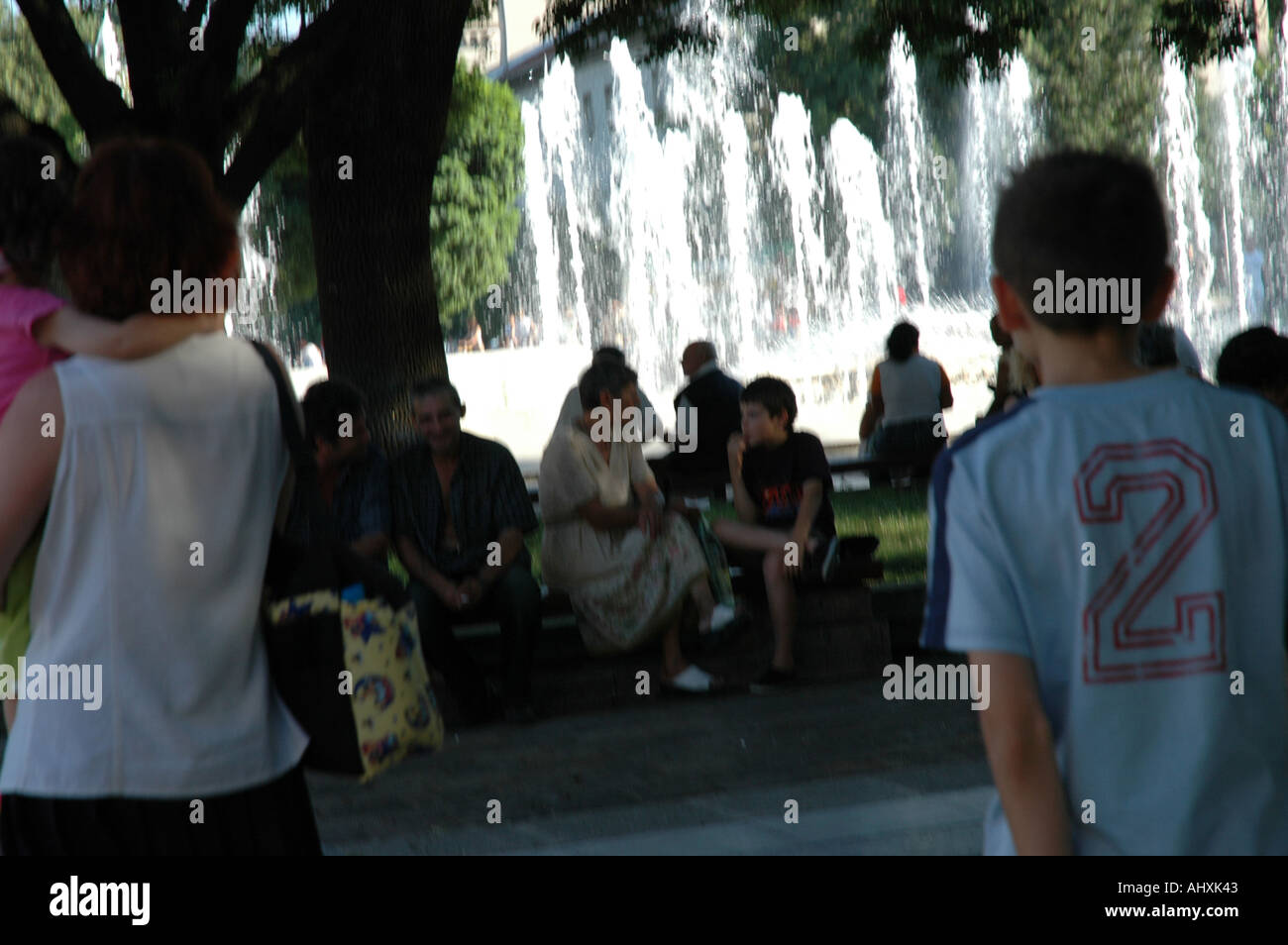 Summer downtown life in the city of Pleven / Bulgaria Stock Photo - Alamy